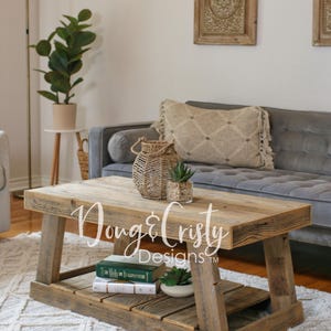 Natural A-frame Wrap Around Coffee Table - Etsy