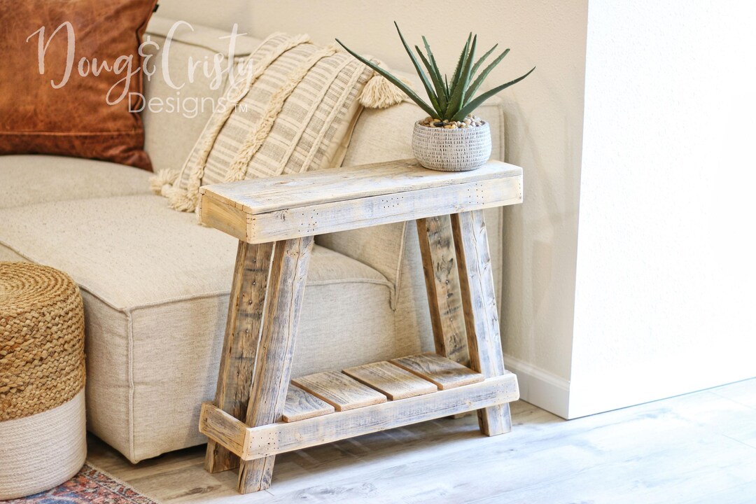 8" Luxe Aztec A-frame Accent Table - Etsy