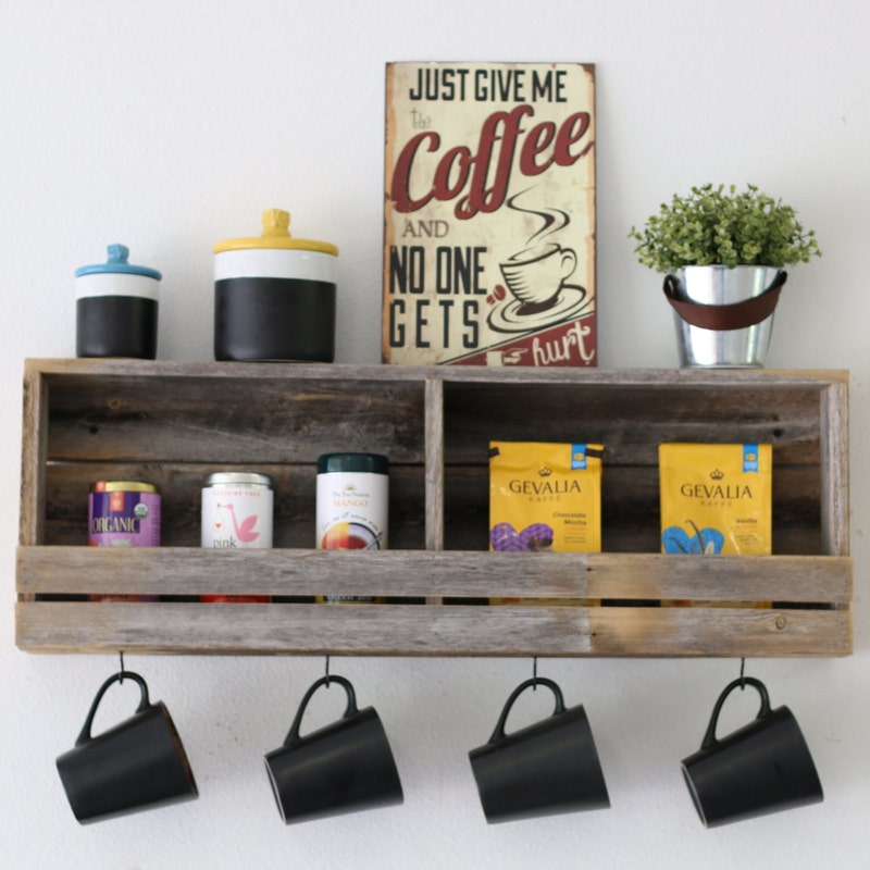 Coffee Mug Shelf - Etsy