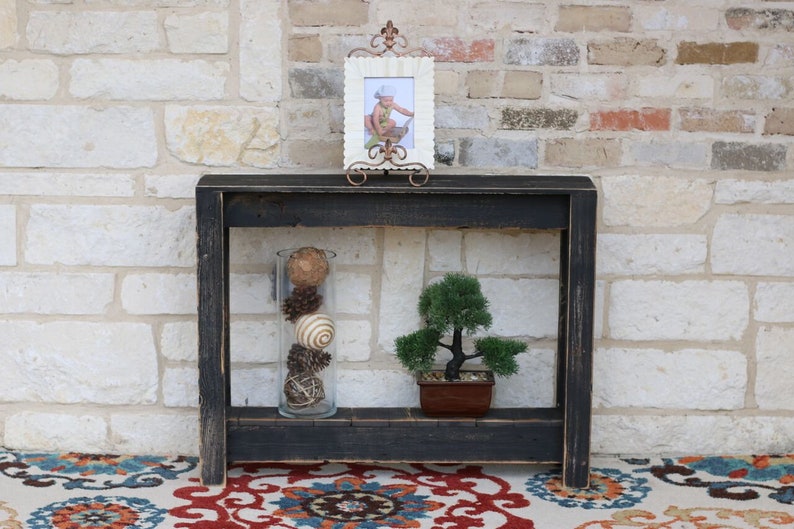 36 Inch Reclaimed Wood Console Table - Etsy
