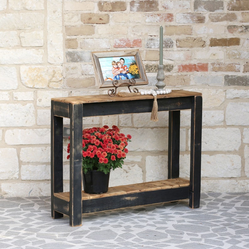 Rustic 36 Inch Combo Console Table - Etsy