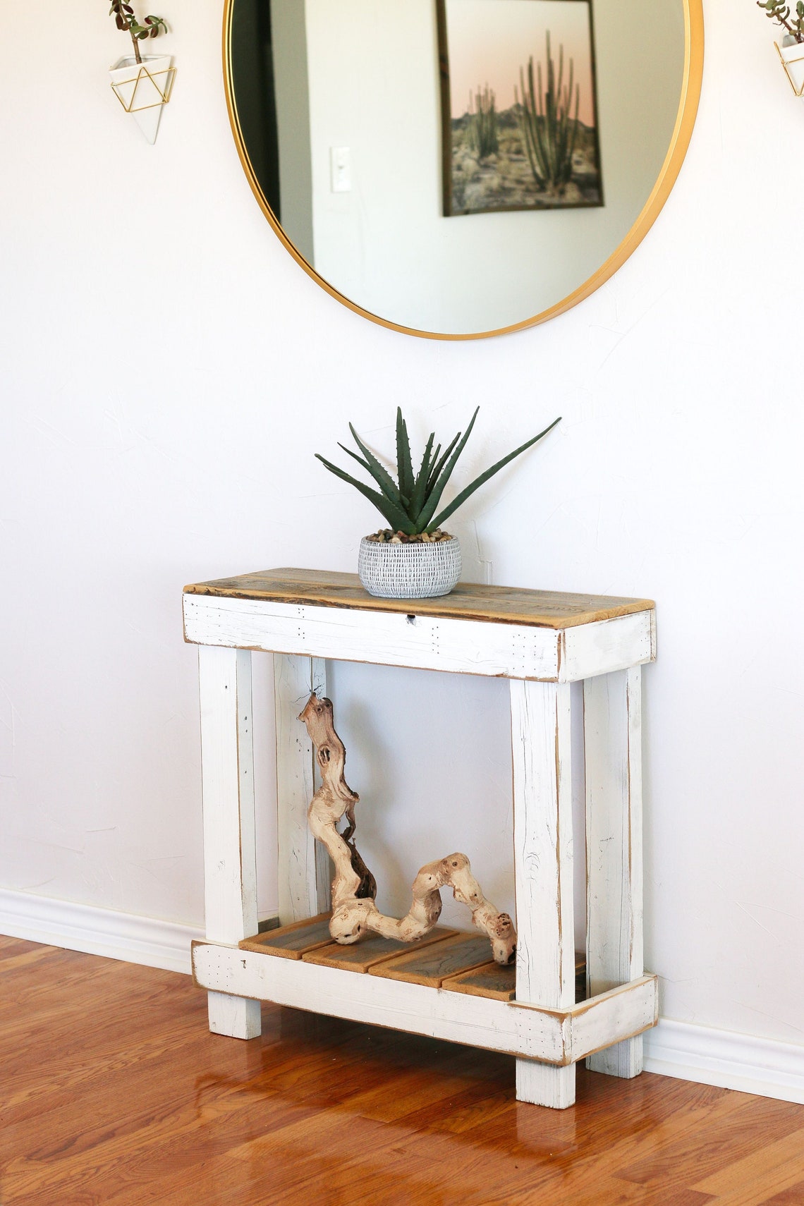 30x10x30 Slatted Console Table for Entryway Living Room - Etsy