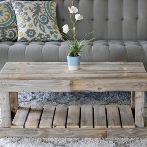 Slatted Bottom Coffee Table - Etsy