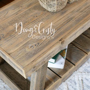 Natural A-frame Wrap Around Coffee Table - Etsy