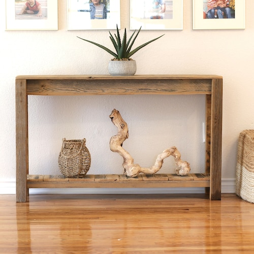 46 Slatted Skinny Table for Entryway Dining Living - Etsy