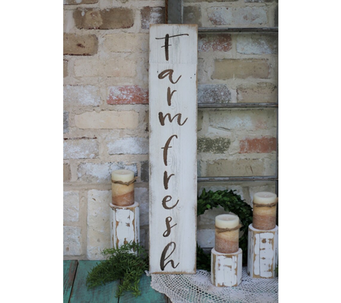 Farmhouse Vertical Signs - Etsy