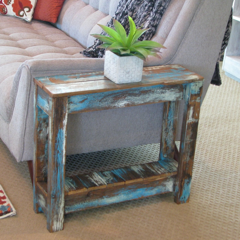 Log End Table - Etsy