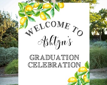 Lemon Theme Graduation - Etsy