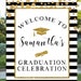 Graduation Party Decorations, Blue & White, Grad Party, Printable Sign ...