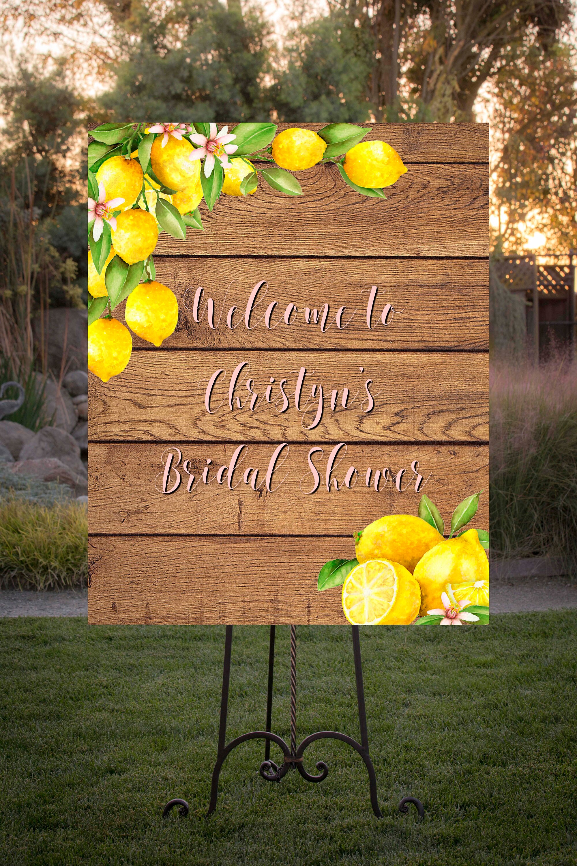 digital jpg file large format printable 24x30 Rustic Wedding Printable ...