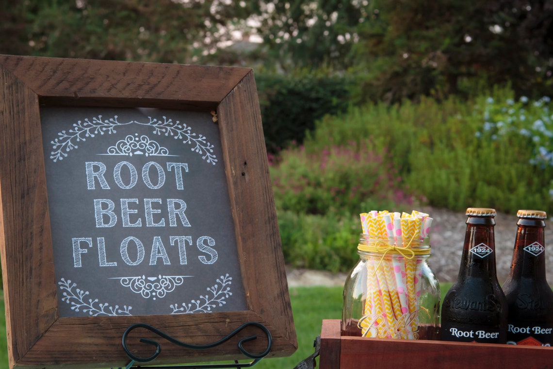 Rootbeer Float Summer Party Drink Station Chalkboard | Etsy