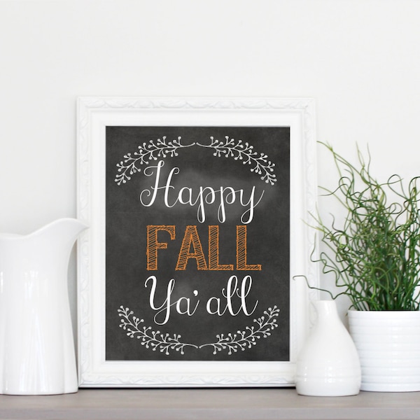 Fall Chalkboard Art - Etsy