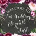 Burgundy Wedding Sign, Burgundy Welcome Sign Welcome Wedding Sign ...