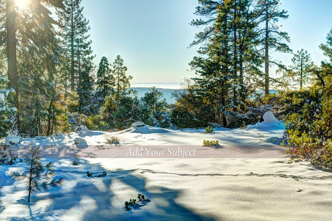 Snow Backdrop, Digital Backdrop, HDR Background, Snow Scene, 2 Jpg ...