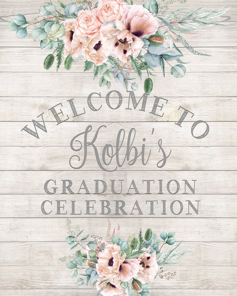 Graduation Party Welcome Grad Party Printable Sign Class of | Etsy
