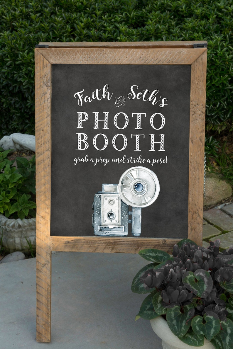 Photo booth sign Personalized Photo booth Sign Custom | Etsy