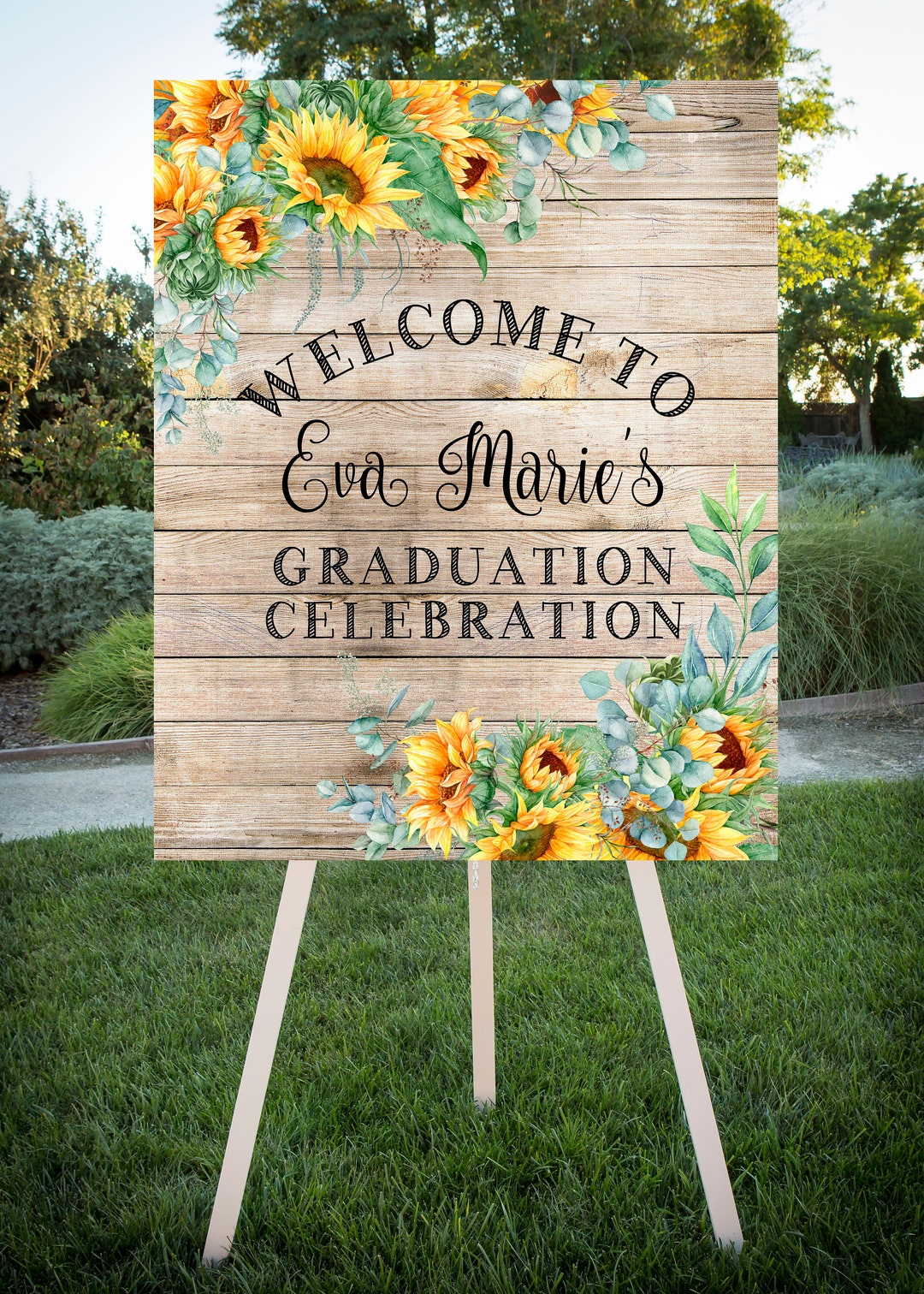 Graduation Party, Sunflower Theme, Grad Party, Printable Sign ...