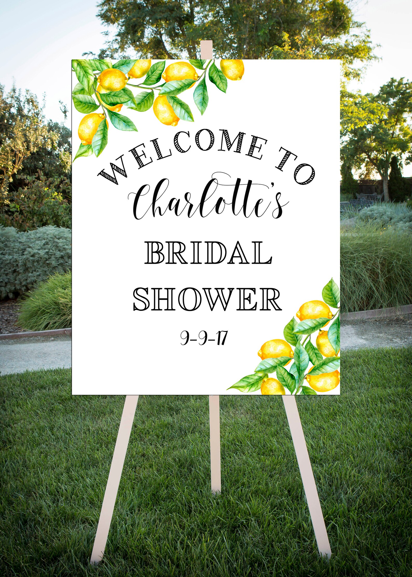 Graduation Welcome Lemon Theme Graduation Lemon Party | Etsy