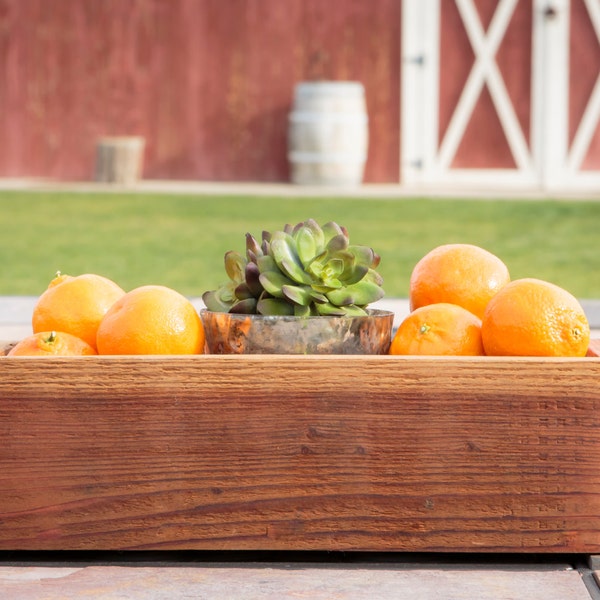 Rustic Planter Box - Etsy