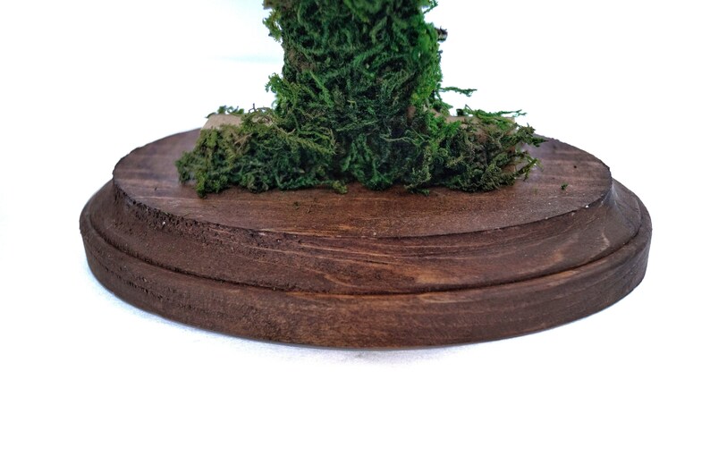 Baby's First Birthday Rustic Moss Number One Wood Stand Center Piece ...