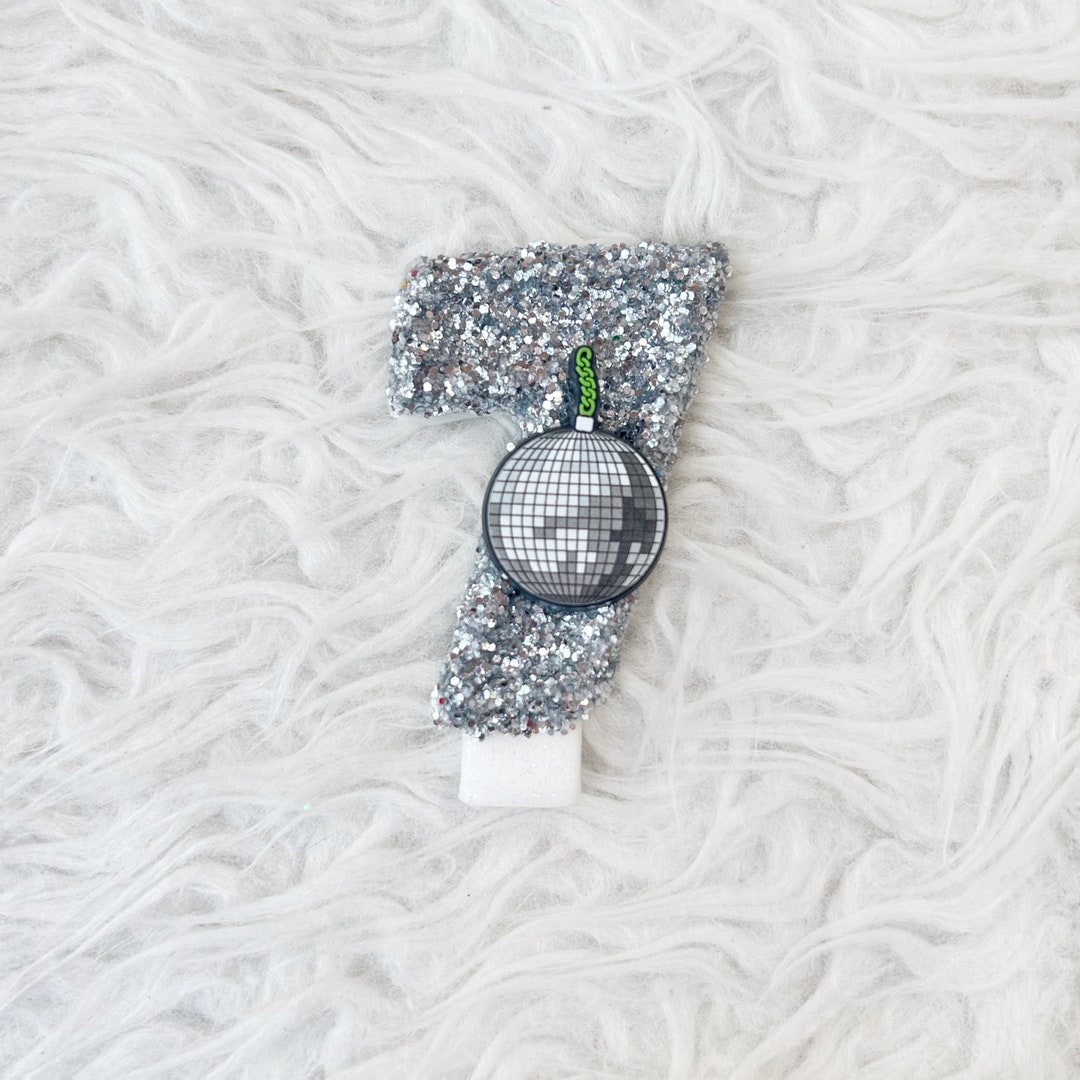 Retro Groovy Disco Ball Birthday Number Candle, Comes in Any Number You ...