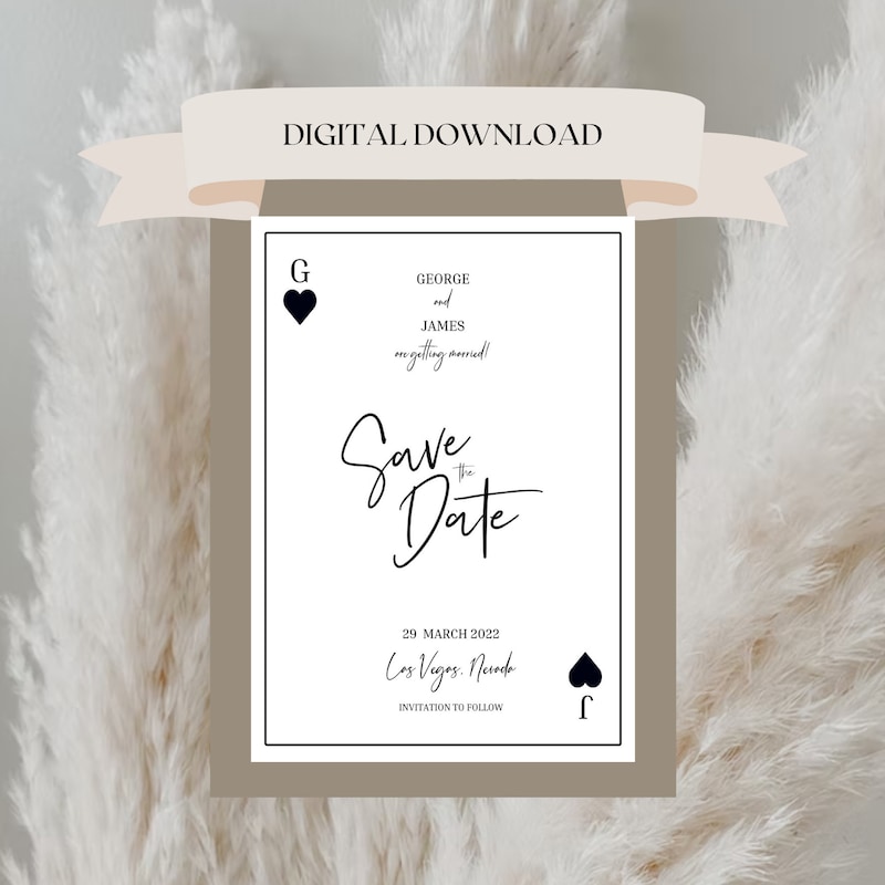 Playing Card Invite - Etsy