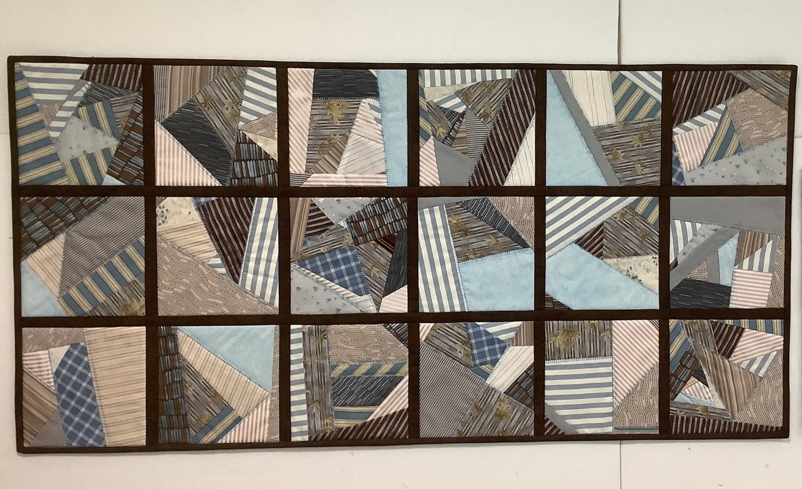 Handmade Crazy Patchwork Quilt. Measures 39 X 20. Original Design ...