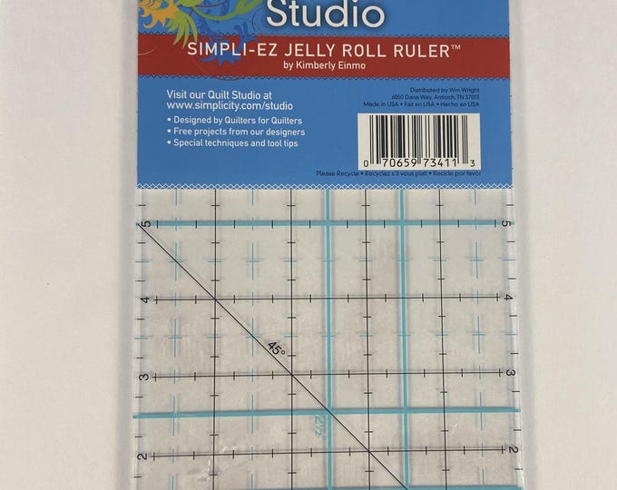 Simpli-ez Jelly Roll Ruler by Kimberly Einmo for Simplicity Studio - Etsy