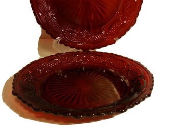Bell 1876 Avon Cape Cod Ruby Red Glass Vintage - Etsy