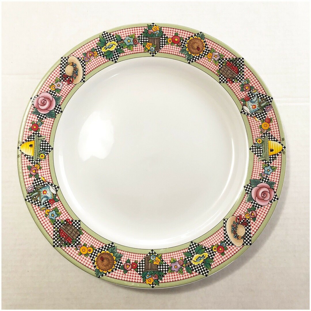 Mary Englebreit 1994 at Home Garden Time Large Serving Dish Platter ...