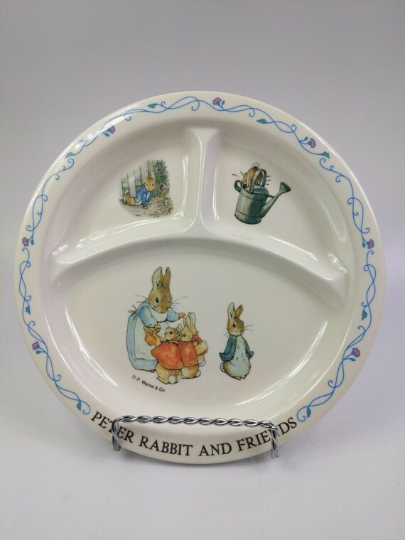 Collectibles Peter Rabbit and Friends 8.5 Melamine Divided Plate Eden F ...