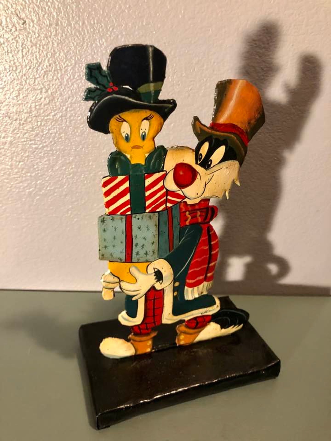 Loony Tunes Sylvester & Tweety Bird Metal Sculpture Signed by Artist ...