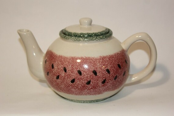 VTG Ceramic Watermelon Teapot Lid H.S. China | Etsy