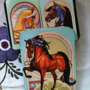 Vintage 1987 RICH RUDISH Double Deck Arabian Show Horse Playing Cards ...