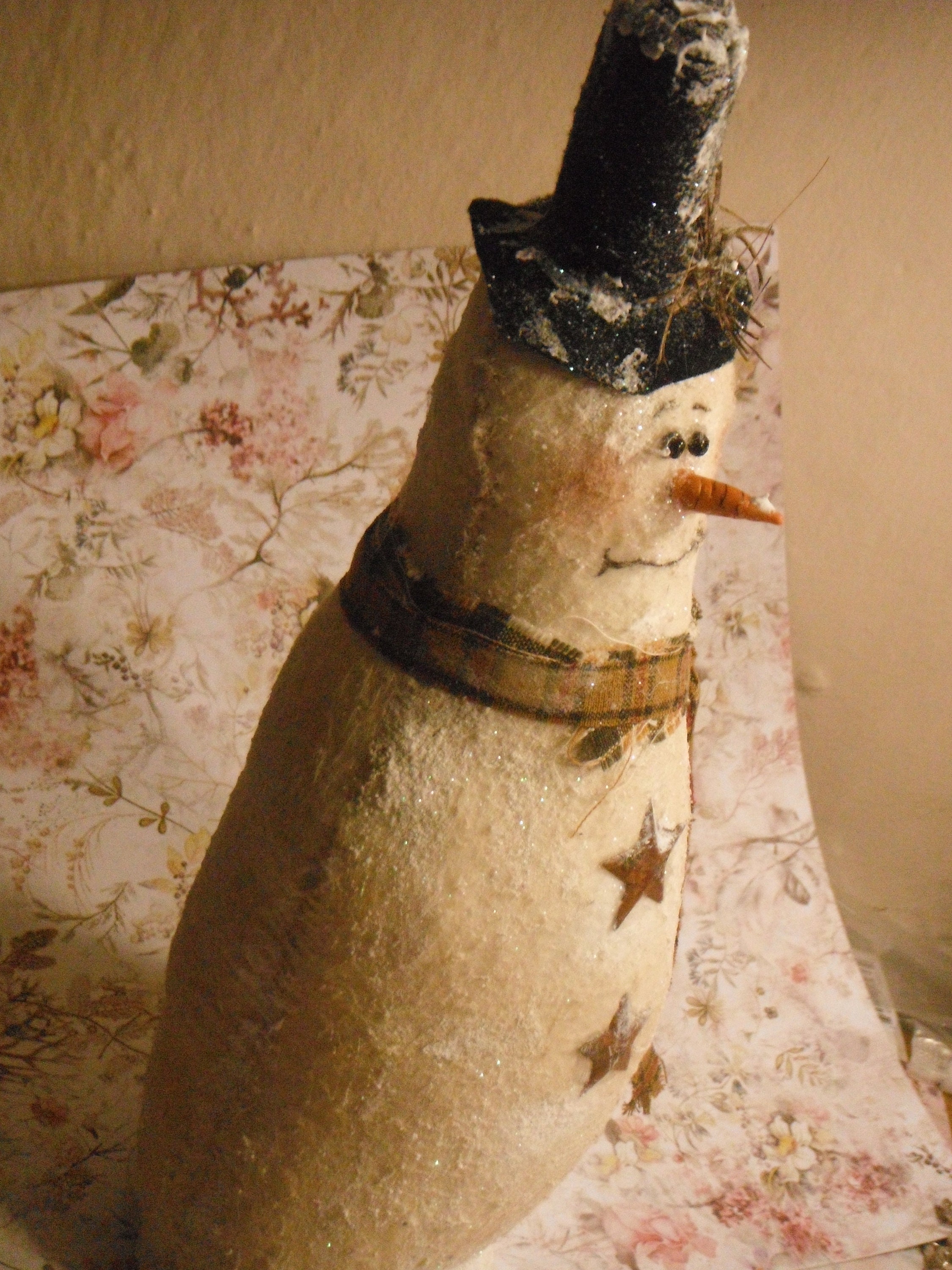 Fred the Frosty Rustic Primitive Hand Sewn Snowman/farmhouse Decor/xmas ...