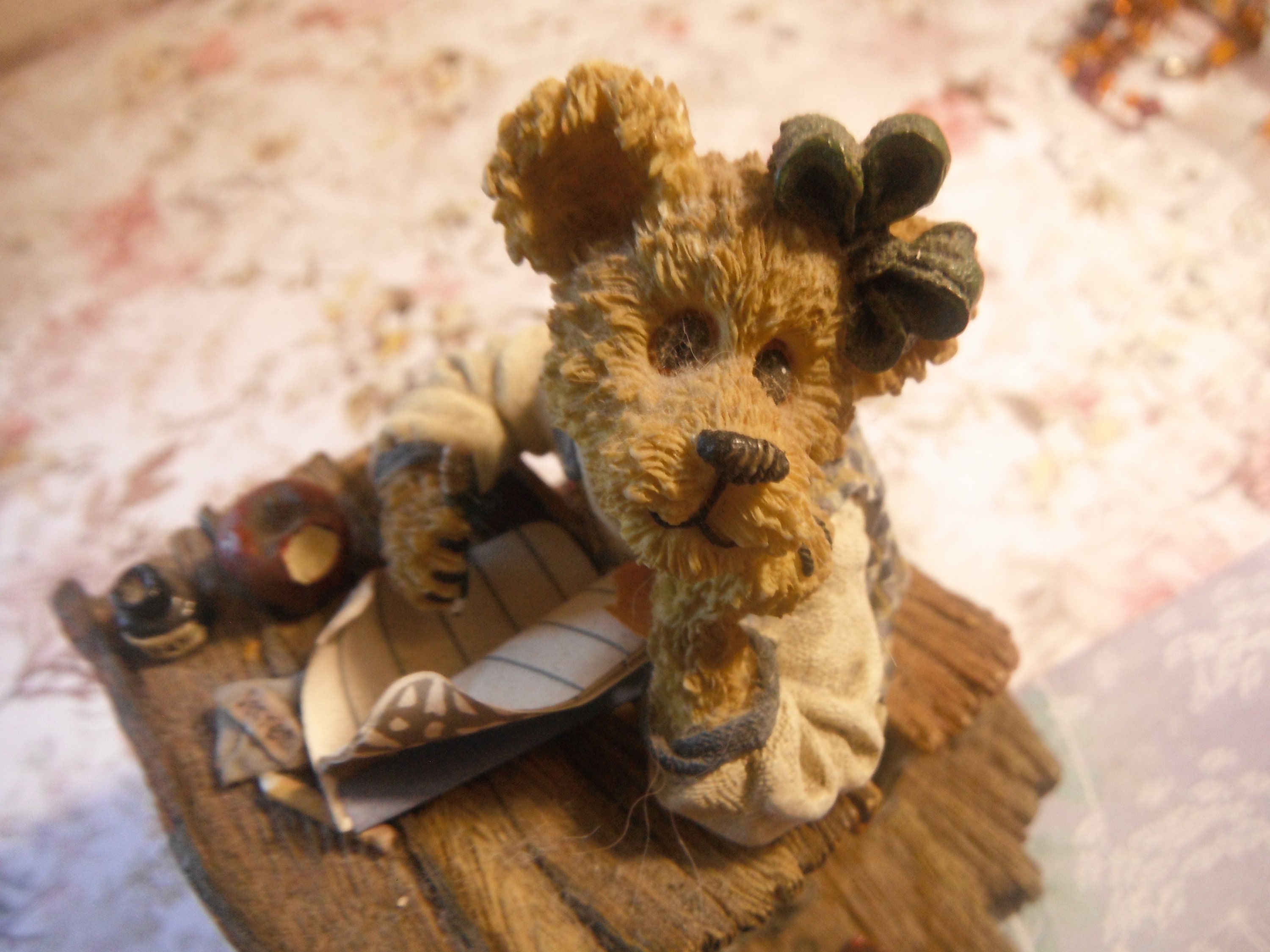 Vintage Boyds Bearstone Collection/amy B. Country Schoolhouse Girl ...