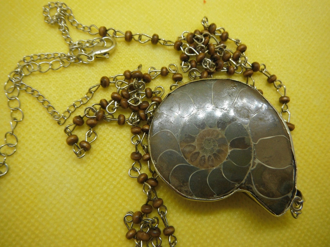 Beautiful Large Natural Anomite Pendant/necklace With Silver Chain and ...