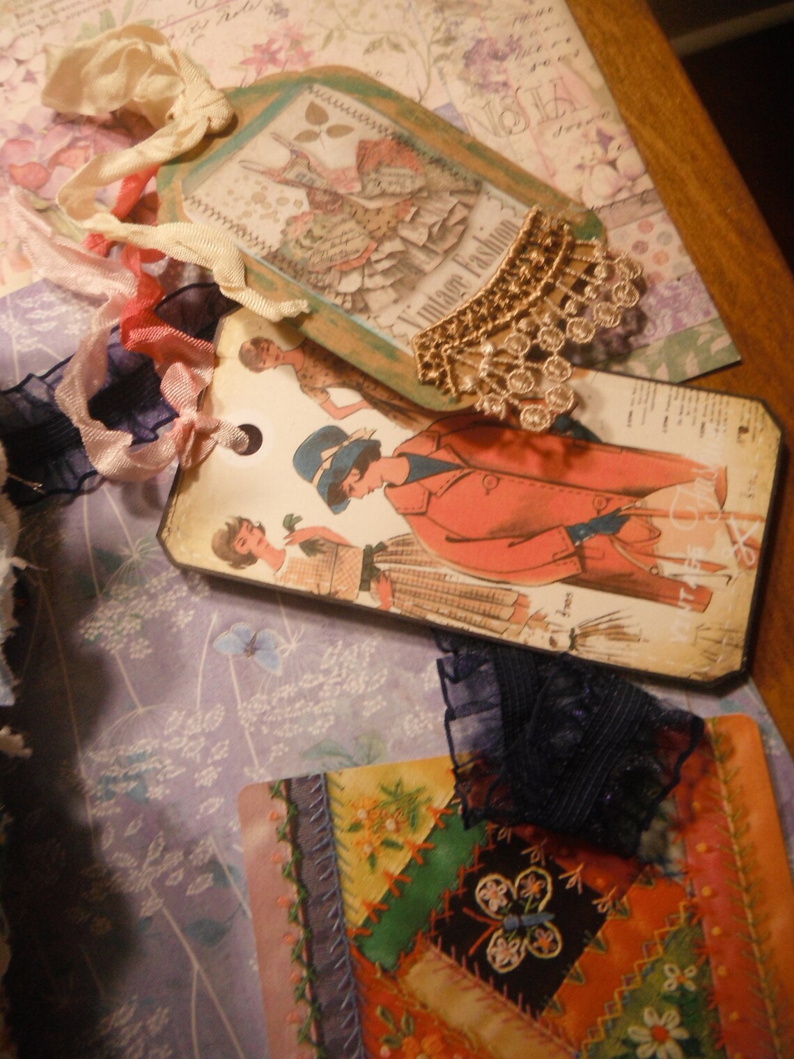 Lovely Handmade Hand Sewn Needle Minder/needle Book/slow - Etsy