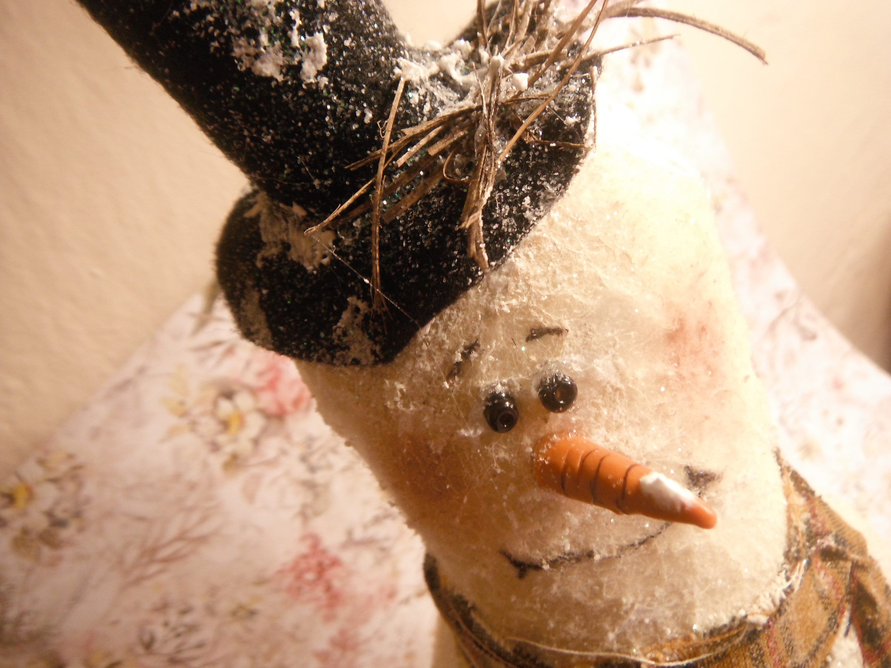 Fred the Frosty Rustic Primitive Hand Sewn Snowman/farmhouse Decor/xmas ...