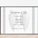 Certificate of Life, Stillbirth Memorial, Stillborn Memorial ...