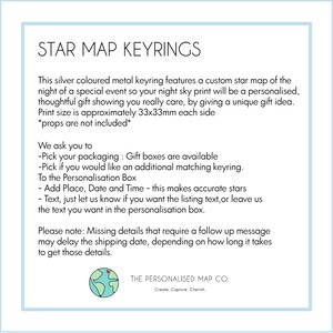 Personalised Star Map Necklace, Custom Star Map Jewellery, Star ...