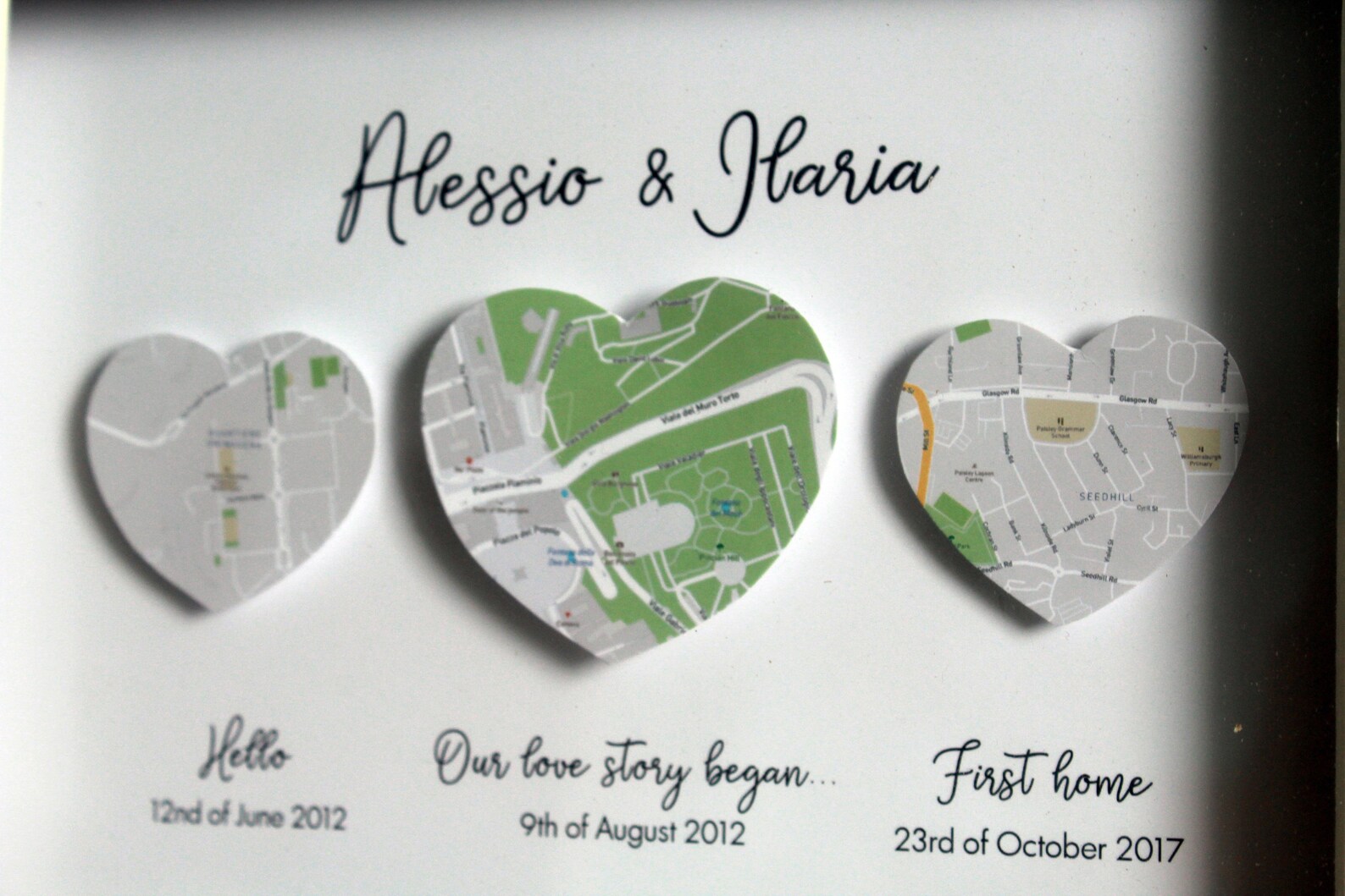 Framed 3d Map Print Shadow Box Display Case Unique - Etsy UK