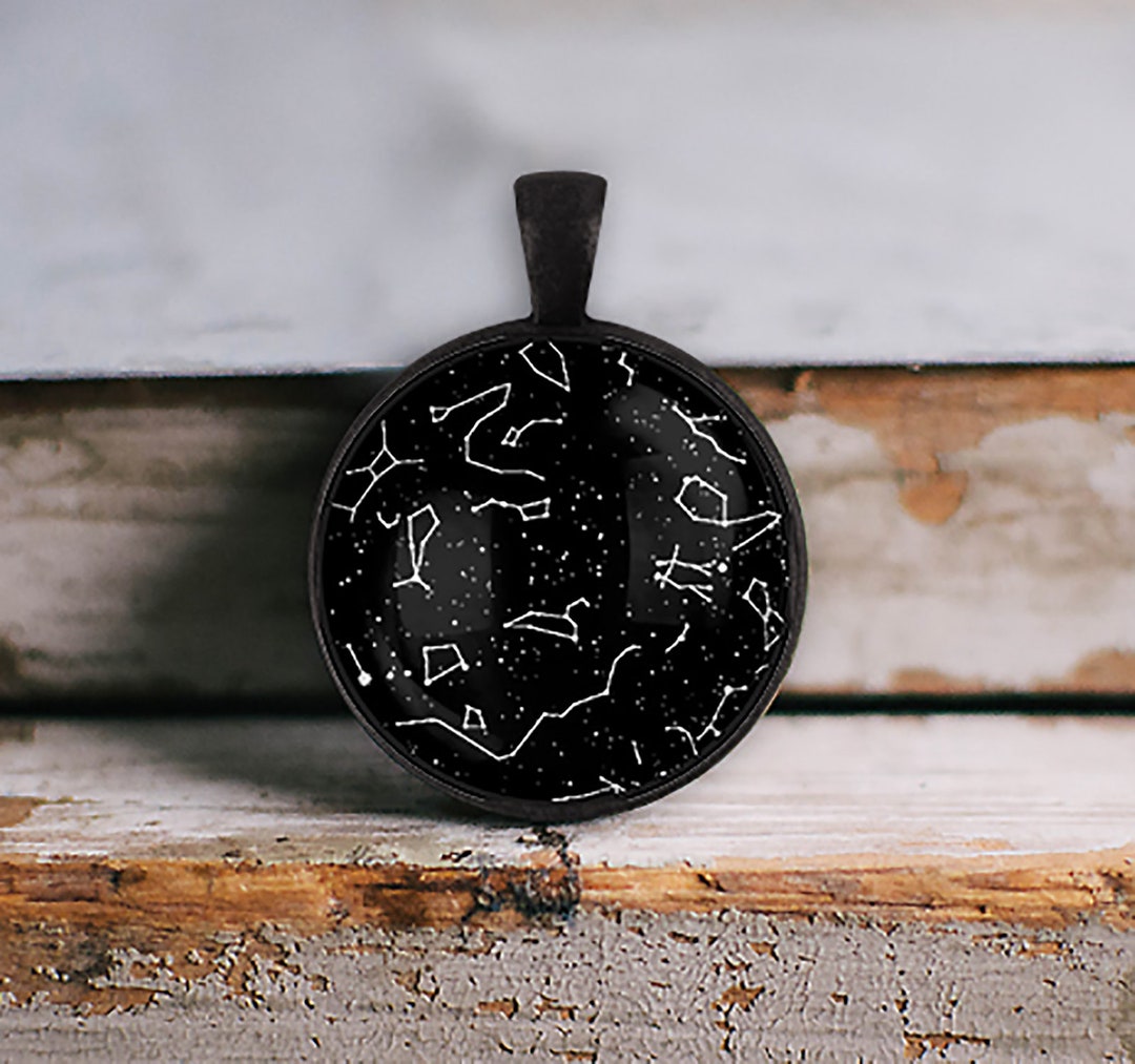 Star Map Necklace, Galaxy Necklace, Personalised Necklace With Star ...