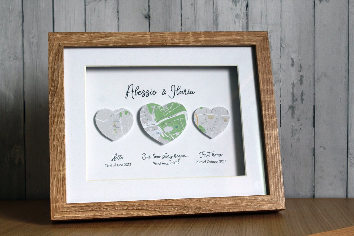 Framed 3d Map Print Shadow Box Display Case Unique - Etsy UK