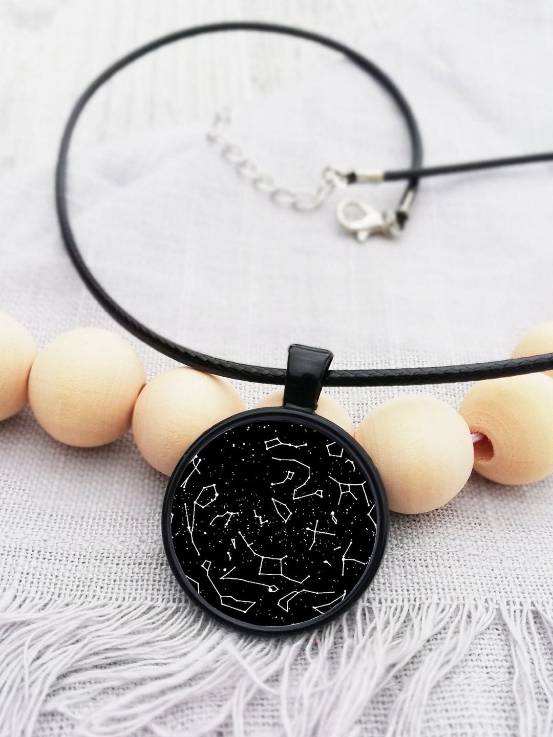 Personalised Star Map Necklace, Custom Star Map Jewellery, Star ...