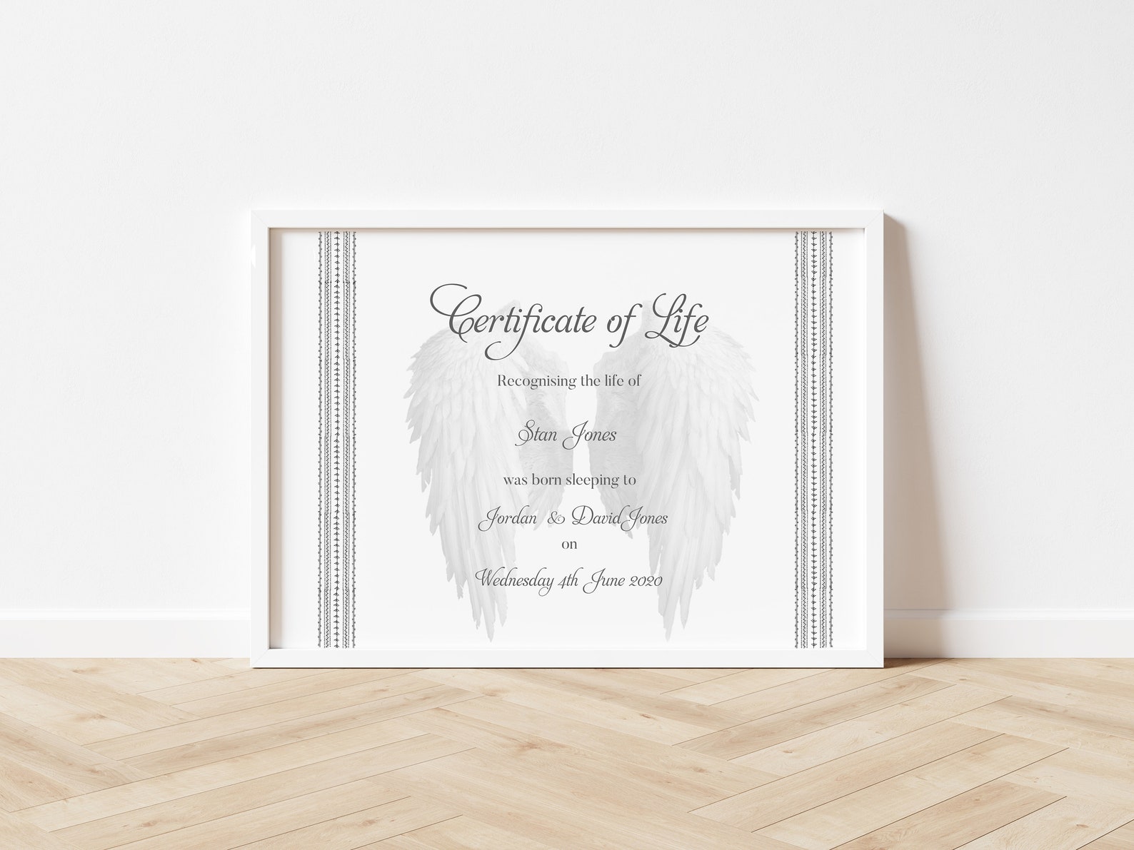 Certificate of Life Stillbirth Memorial Stillborn Memorial - Etsy UK