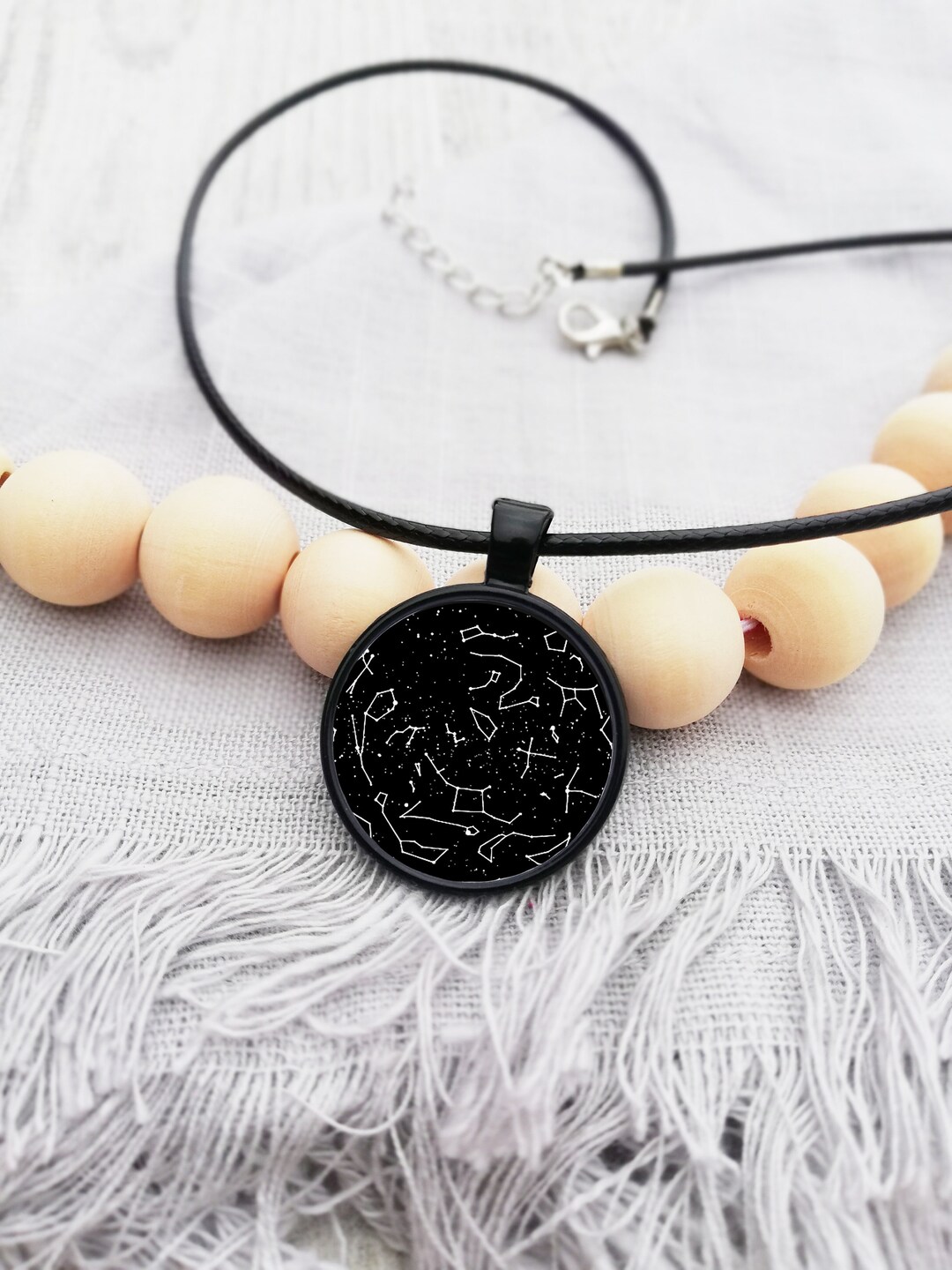 Personalised Star Map Necklace, Custom Star Map Jewellery, Star ...