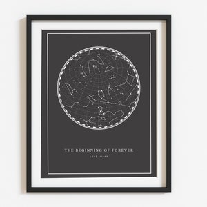 Astronomy Print, Sky Map Art, Night Sky Print, Custom Star Map, Star ...
