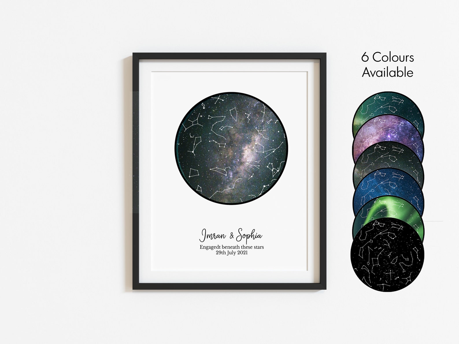 Engagement Star Map Star Map Engagement Date Star Map - Etsy