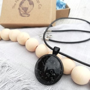Personalised Star Map Necklace, Custom Star Map Jewellery, Star ...